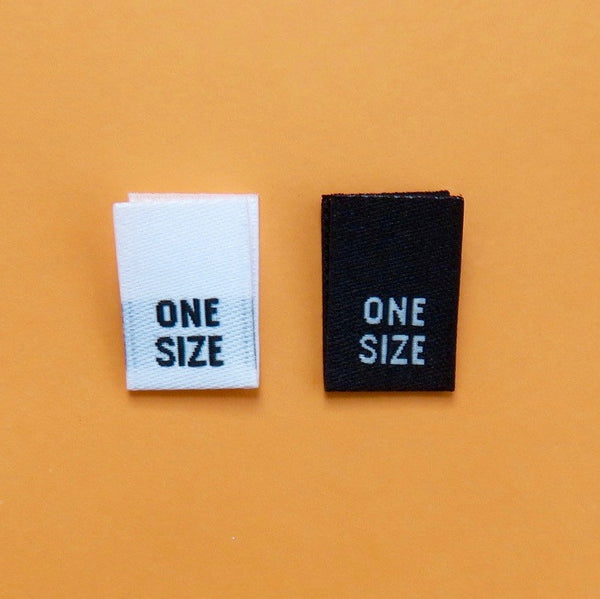 Clothing Label - One Size Label, Fabric Label, Content Label, Laundry ...