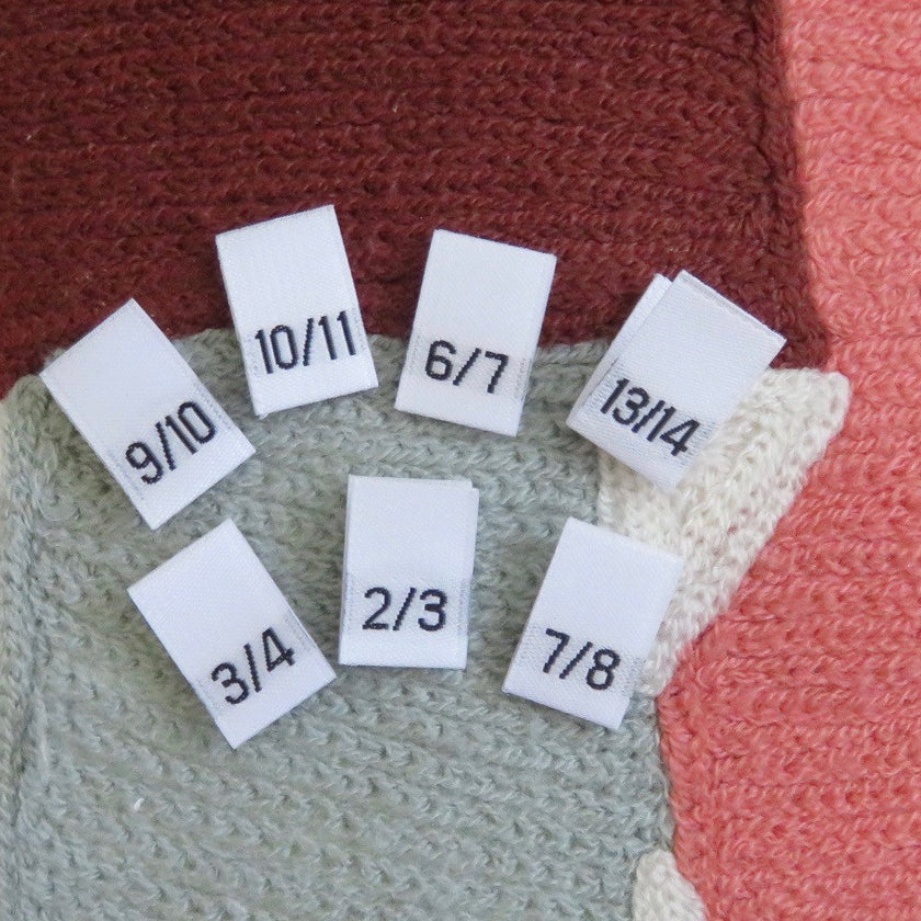 Your Woven Clothing Label Source | Size Labels | Sewing Labels | Name ...