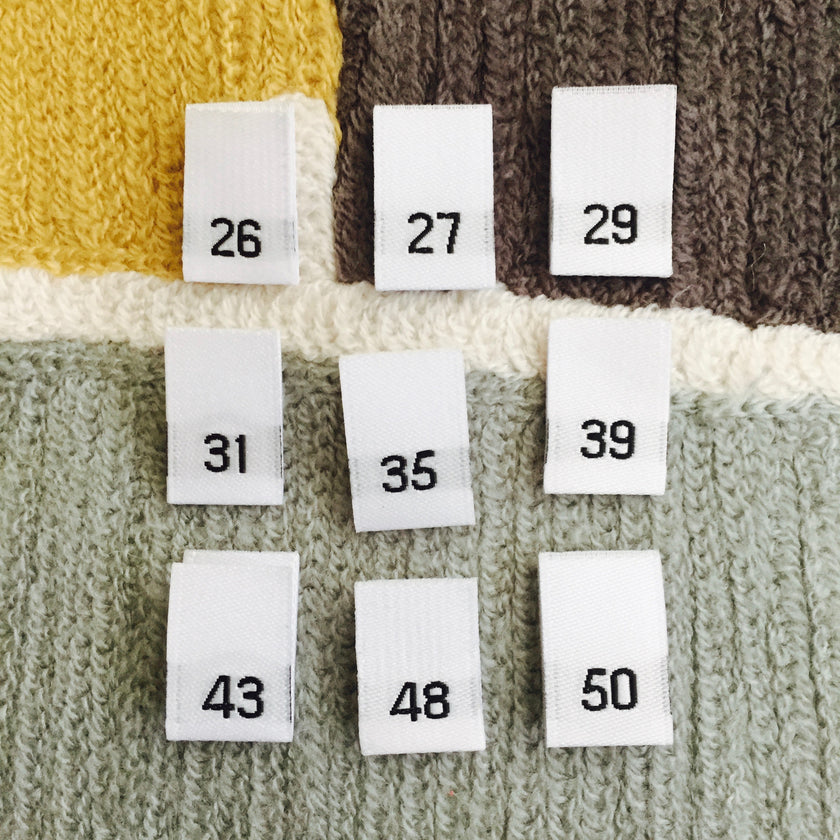 Your Woven Clothing Label Source | Size Labels | Sewing Labels | Name ...