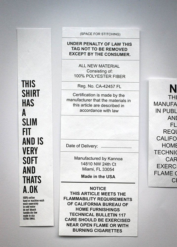 Custom Tyvek Printed Labels - CRUZ LABEL