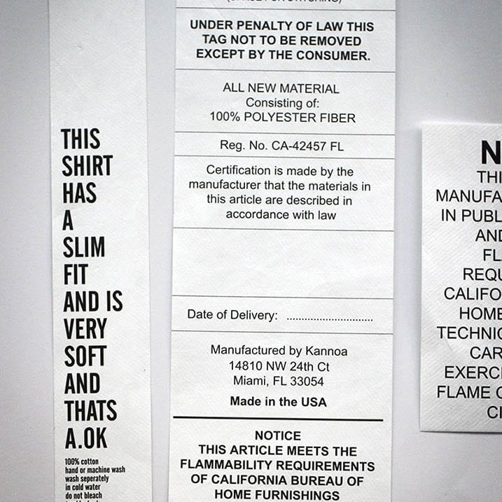 Custom Tyvek Printed Labels - CRUZ LABEL